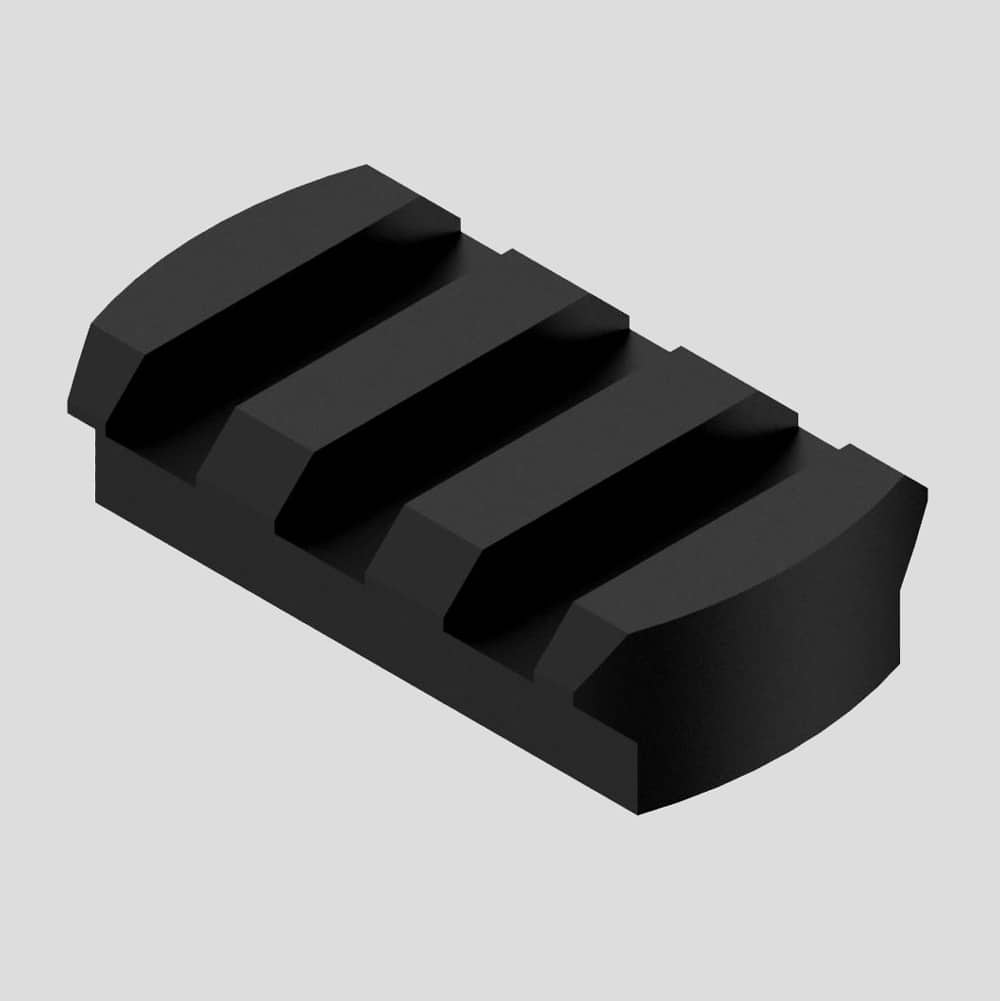 Undrilled picatinny rail 3 slots - Adaptateur & Silencieux CNC ...